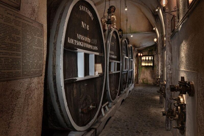 Santorini Visit Cave Wine museum and Wine tasting - Key Points