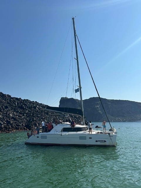 Santorini:Cruises with Catamaran around the Volcanic Island. - Frequently Asked Questions