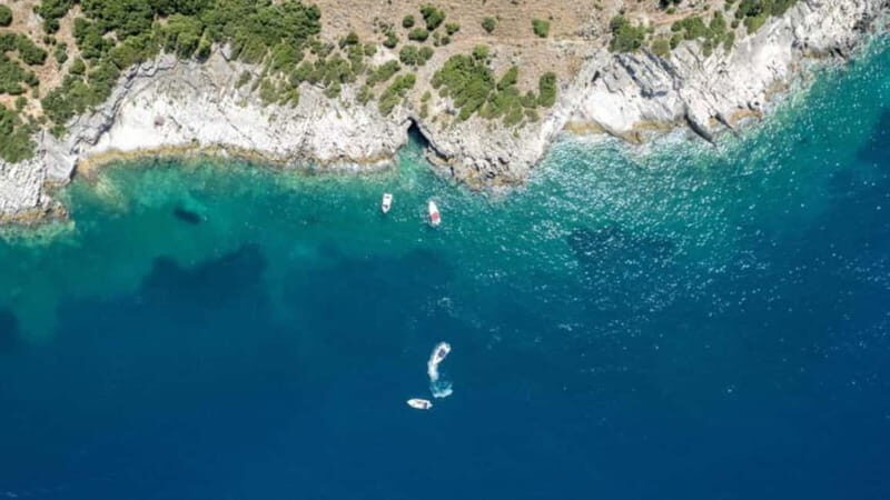 Saranda:Boat Tour to Kroreza with snorkelling,&umbrellas - The Sum Up