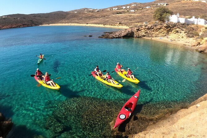 Sea kayaking Mykonos natural beauty beaches - Key Points