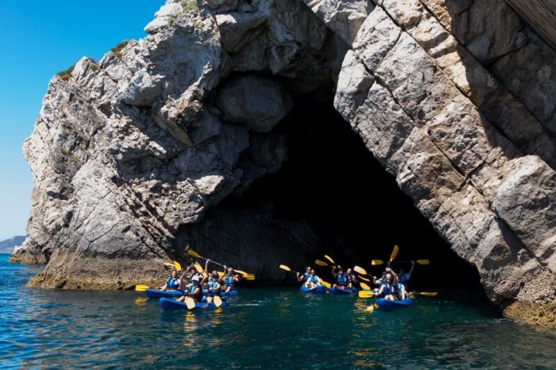 Sesimbra: Arrabida Natural Park & Caves Guided Kayaking Tour - The Itinerary in Detail