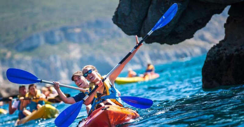 Sesimbra: Arrábida Natural Park Guided Kayaking Tour - Breakdown of the Experience