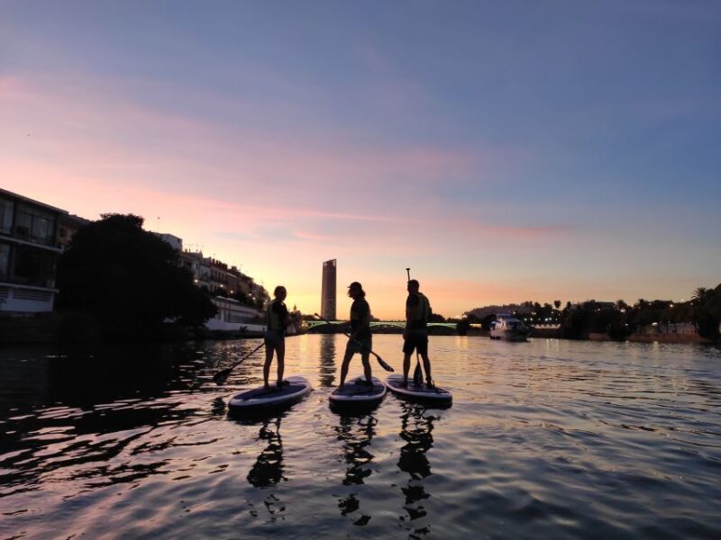Seville: Sunset and Evening Paddle Boarding Tour - Key Points