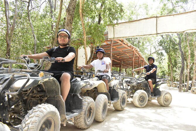 Shared ATV Zipline and Cenote Swim From Cancun - Key Points
