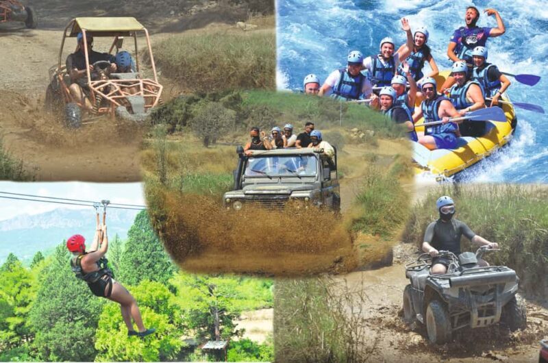 Side/Antalya: Jeep, Buggy, Rafting & Zipline Tour with lunch - The Itinerary Breakdown: What to Expect