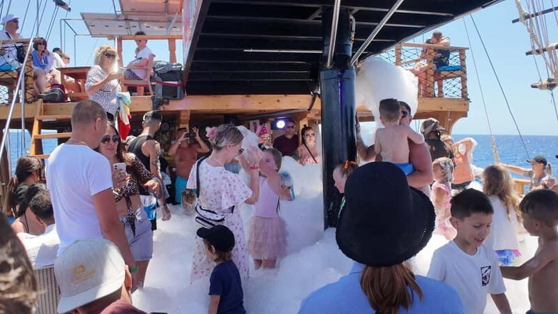 Side: Dolphin Boat Tour With Lunch Foam party Swimming - Frequently Asked Questions