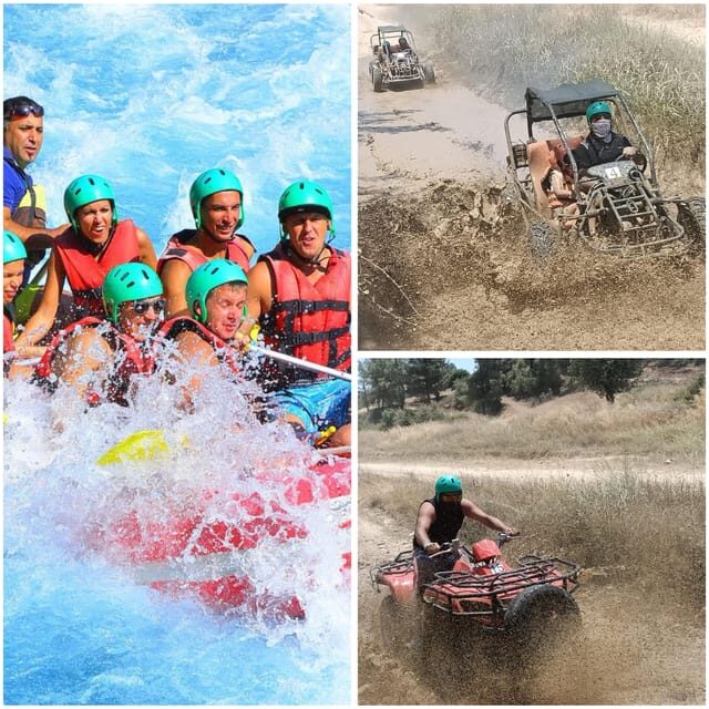 Side&Alanya:Rafting,Jeep,Quad/Buggy Safari/Zipline wLunch - Key Points