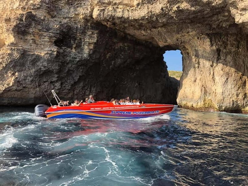 Sliema: Powerboat trip to Gozo & Comino with Caves - Key Points