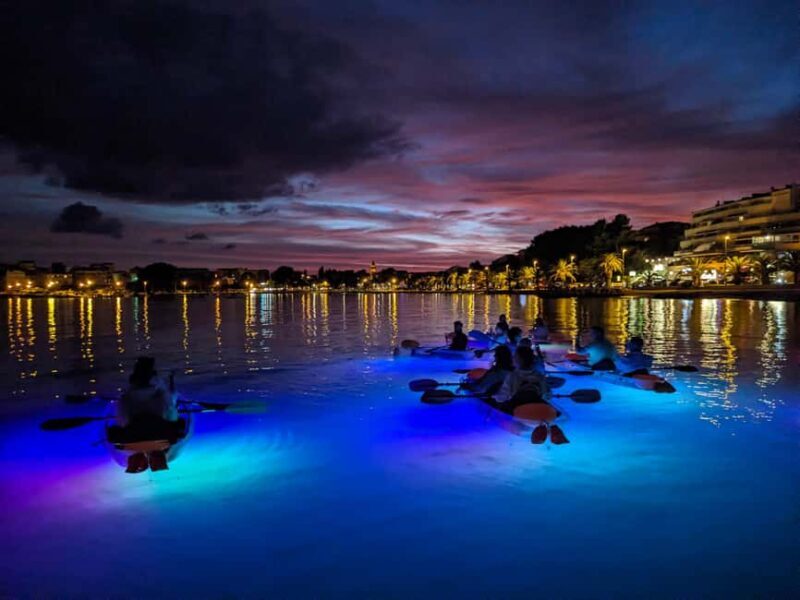 Split: Illuminated Evening Guided Kayaking Tour - Kayaking on the Calm Waters