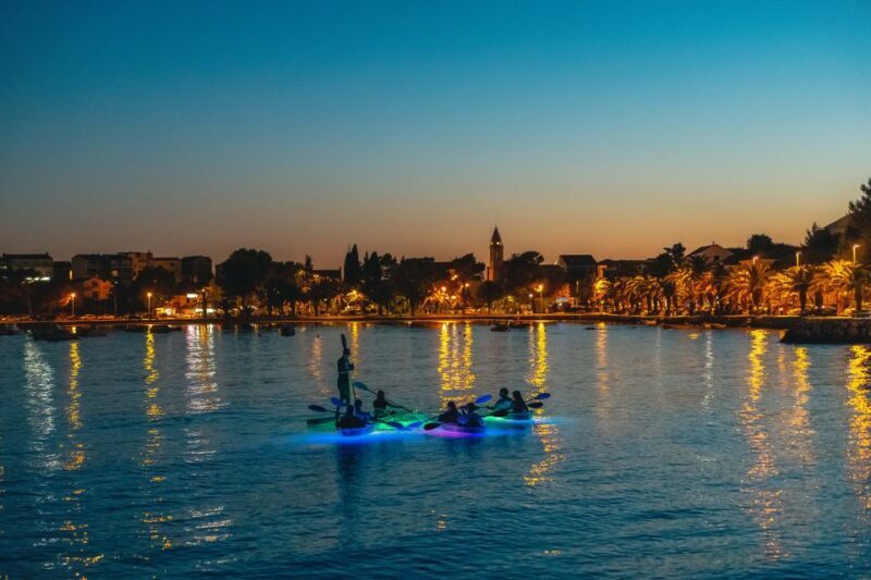 Split: Illuminated Evening Guided Kayaking Tour - Return Journey and Reflections