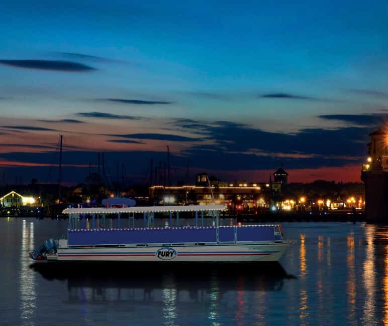 St Augustine: Champagne Sunset Cruise w Nights of Lights opt - What to Expect on the Cruise