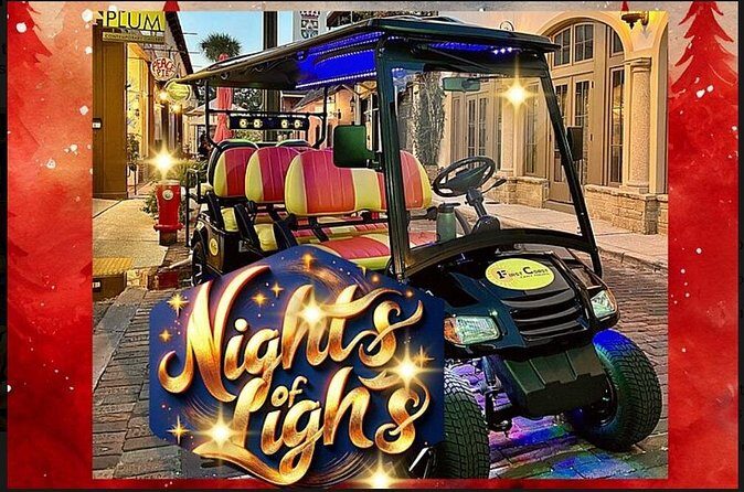St Augustine Nights of Lights Tour on Premium Electric Cart - The Experience: What You Can Expect