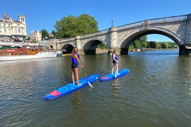 Stand up Paddleboarding on the beautiful Thames at Richmond - The Sum Up