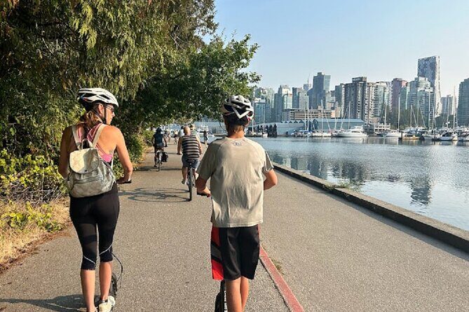 Stanley Park Seawall E-scooter Rental with Self Guided map - The Sum Up