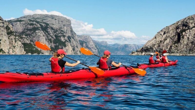 Stavanger: Guided Kayaking in Lysefjord - The kayaking route and highlights