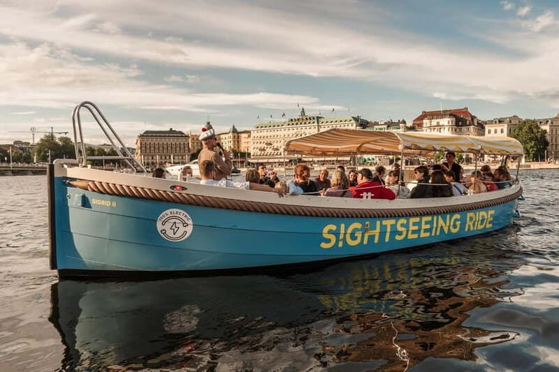 Stockholm: Guided City Sightseeing Open Electric Boat Tour - Key Points