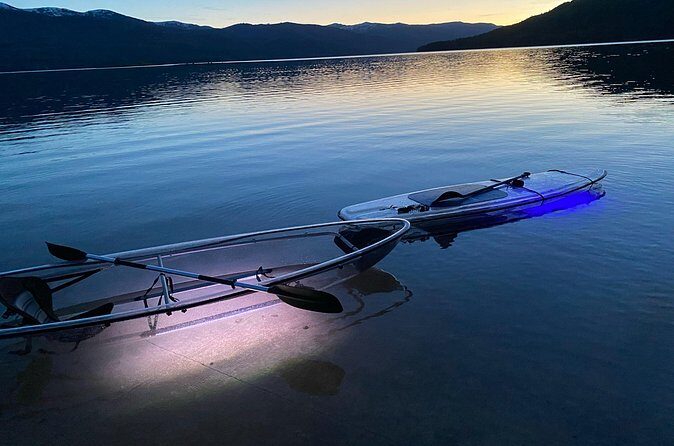 Sunset LED Clear Kayak Rentals for Glacier Park - The Logistics and Flexibility