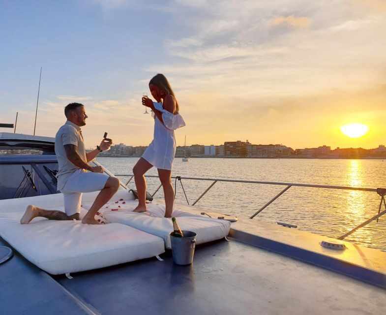Sunset on a boat with cava included - What to Expect from the Sunset Boat Tour in Torrevieja