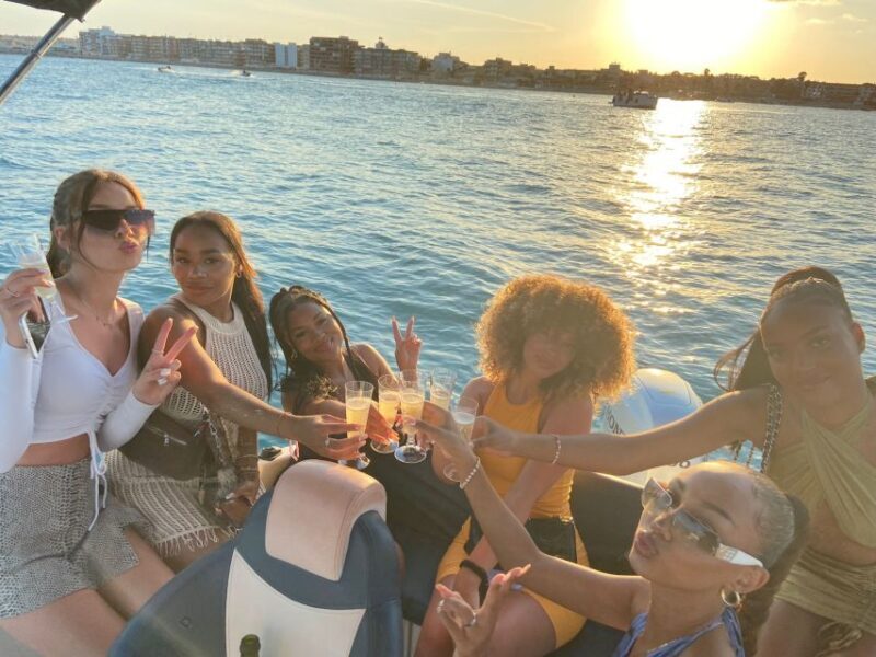 Sunset on a boat with cava included - The Value of an Exclusive, Small-Group Tour