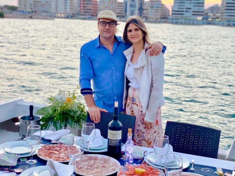Sunset on a boat with cava included - The Sum Up