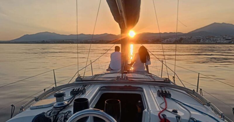 Sunset Sailing in Private Sailboat Puerto Banus Marbella - Key Points