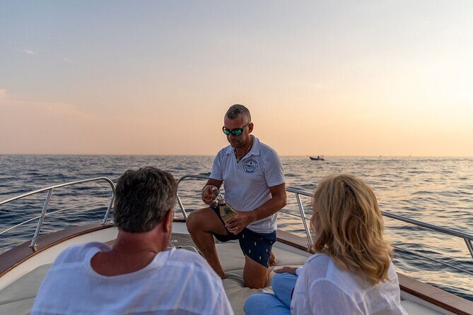 Sunset tour by private boat from Positano, Praiano or Amalfi - Key Points