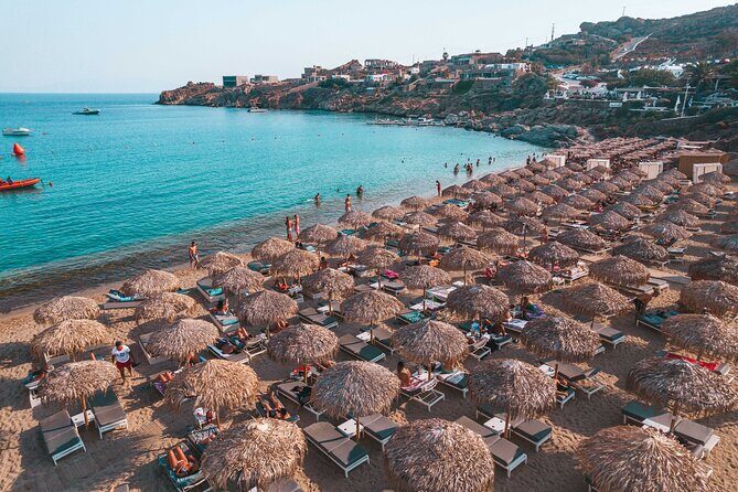 Super Paradise Beach Mykonos Seaside Sunbed (3rd & 4th row) - Key Points