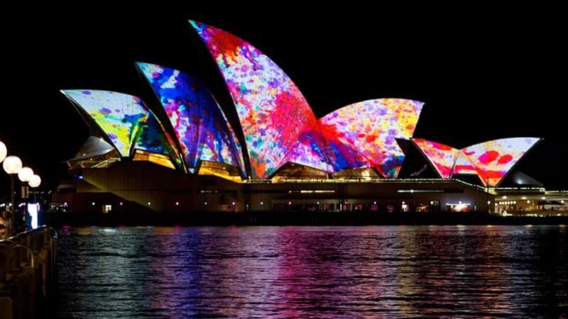 Sydney Harbour: Tall Ship Vivid Dinner Cruise - Key Points