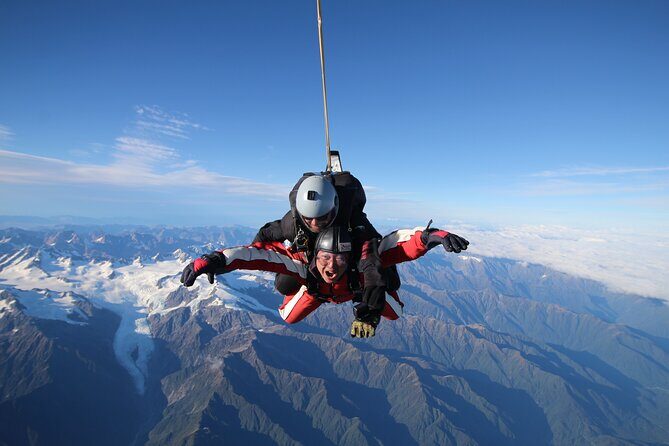 Tandem Skydive 13,000ft from Franz Josef - Key Points