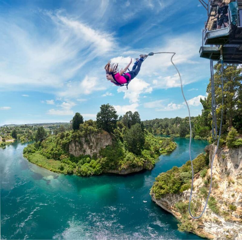 Taup: AJ Hackett Taup Bungy - NZ's Highest Water Touch! - Key Points