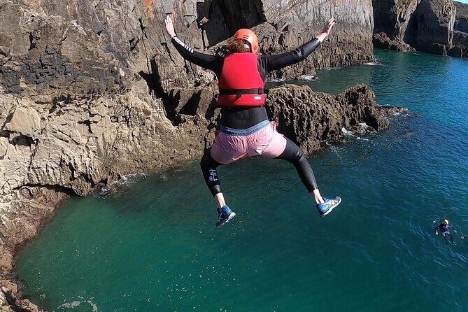 Tenby Coasteering Adventure with expert guides - Group Size & Duration