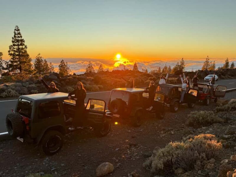 Tenerife: Jeep Wrangler Tour to Mount Teide, Day and Sunset - Key Points