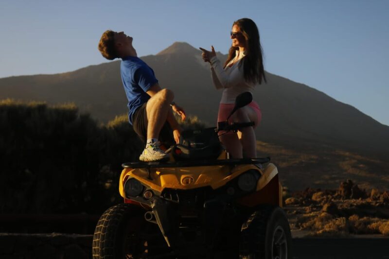 Tenerife: Teide Volcano Sunset Quad Bike Tour with Drinks - Authenticity, Safety, and Fun