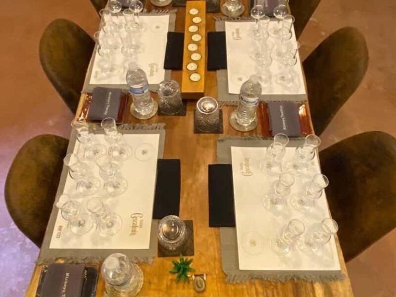 Tequila and Mezcal tasting in an educational tasting room - Authentic Tasting of Tequila and Mezcal in a Hidden Educational Space