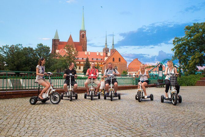 The Classic E-Scooter (3 wheeler) Tour of Wroclaw - everyday tour at 6:00 pm - Key Points