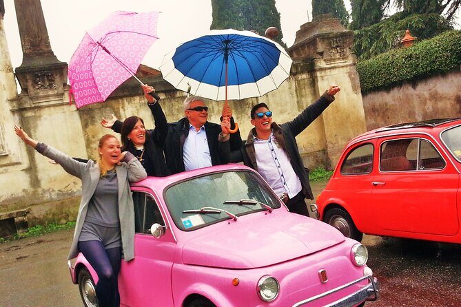 The ORIGINAL 90' Fiat 500 chauffeured Tour in Rome - Key Points