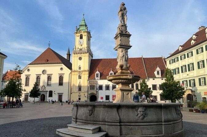 The Story of Bratislava: City and Castle Walking Tour with Locals - Old Town Hall and Primates Square