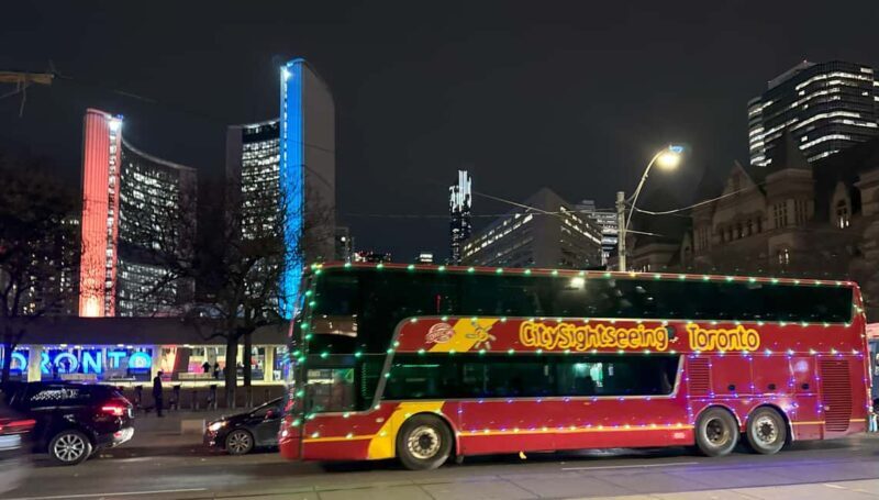 Toronto: Festive Lights Bus Tour - Key Points