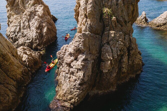Tossa de Mar: Kayak & Snorkel Tour with Paella from Barcelona - In The Sum Up