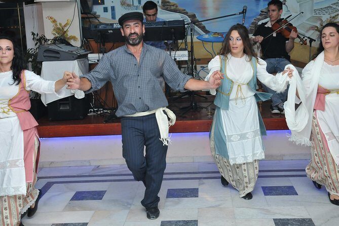 Traditional Greek Night live Music & Dinner Show in Santorini - FAQs