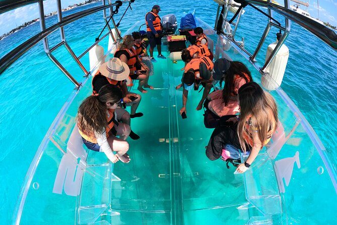 Transparent Boat Tour Cozumel Snorkel, 2 Drinks - Key Points