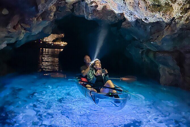 Transparent Kayak Night Glow Experience from Pula - Key Points