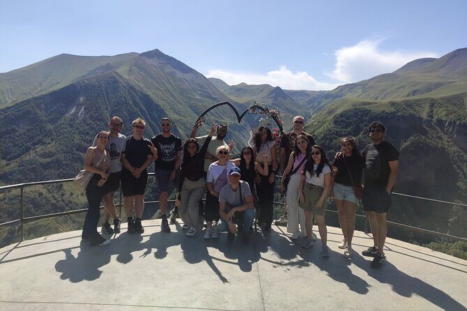 Trip to Kazbegi Mountains Zhinvali, Ananuri, Gudauri and Kazbegi - Zhinvali Water Reservoir: The First Glimpse of the Caucasus