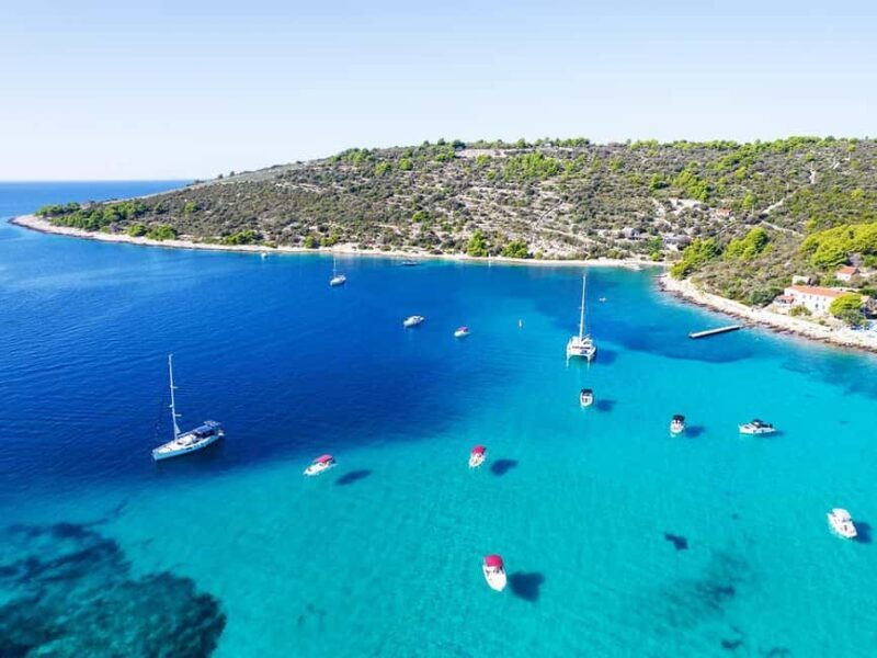 Trogir: Blue Lagoon, Maslinica, and Solinska Bay Boat Tour - Key Points