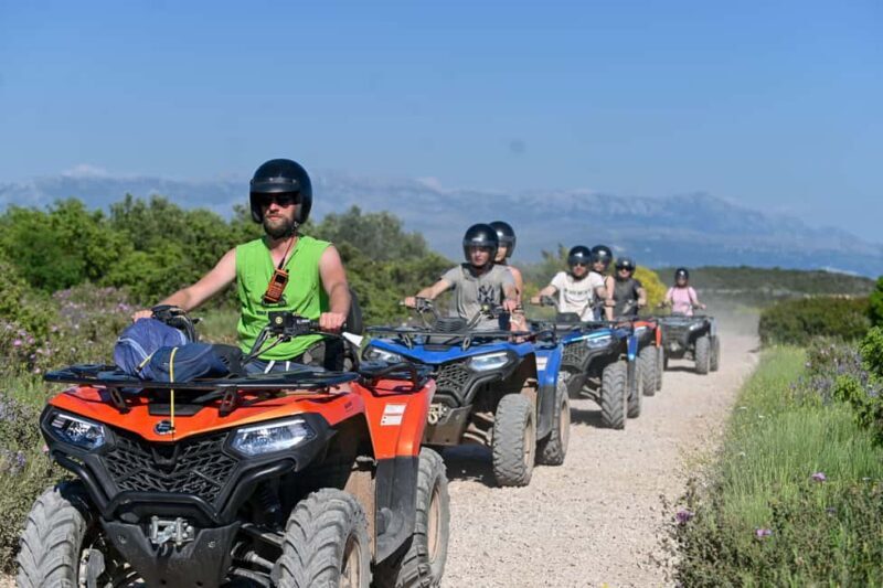 Trogir, edno: iovo Island 100% Off-Road Quad ATV Tour - Included and Not Included