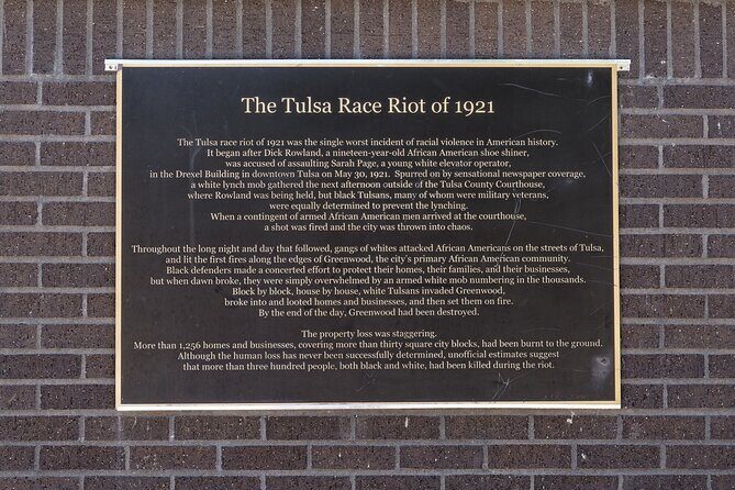 Tulsas Black Wall Street 1921 Massacre Self Guided Walking Tour - The Sum Up