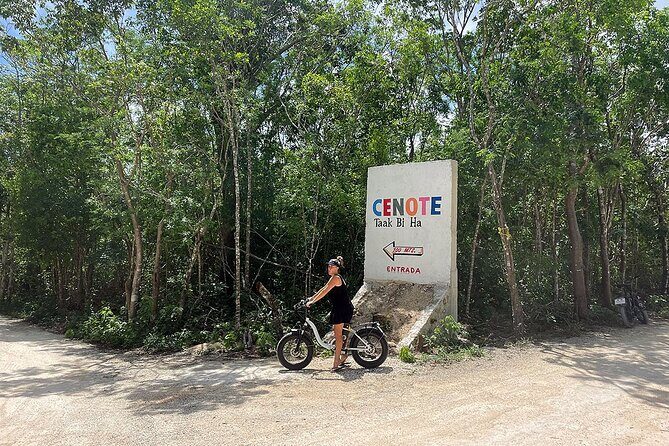 Tulum E-Bike Jungle Zip Line/Repel Snorkel Cenote + Lunch - Key Points