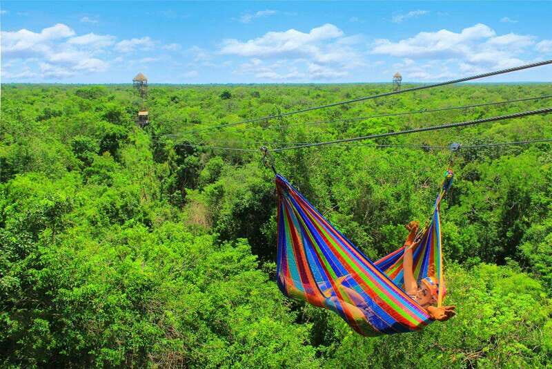 Tulum: High End ATV! Zipline circuit with different flights - Key Points