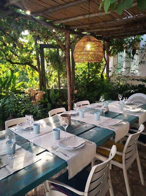 Typical Apulian menù in the garden of an ancient Trullo - The Sum Up