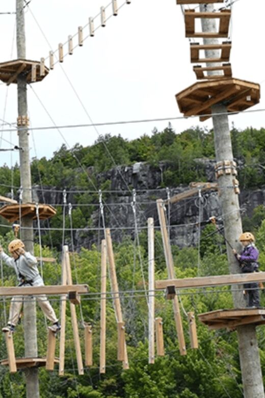 Tyroparc: La Cité des Bois Obstacle Course in Laurentians - The Obstacle Circuits